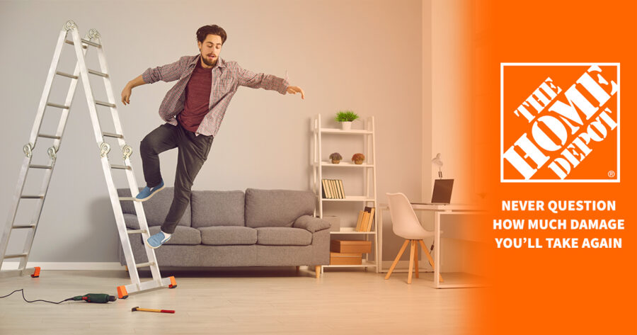 Home Depot Unveils New Ladder With Painted Rungs to Mark Fall Damage ...