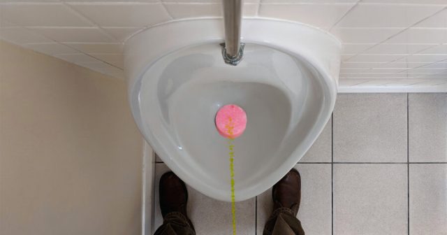 Drunk Guy No-Scopes Urinal Cake - Hard Drive