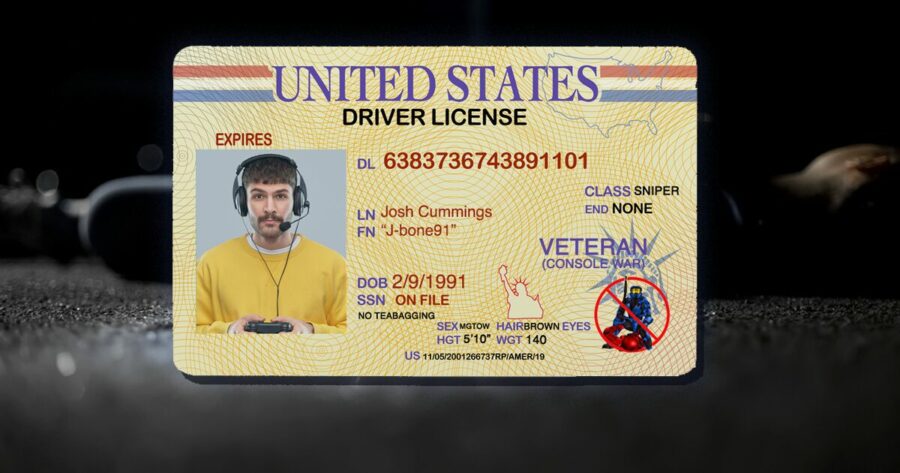 Gamer's Driver's License Clarifies He Will Not Donate Face to ...